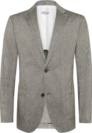 Drykorn Teilgef&uuml;ttertes Sakko aus einem Leinen-Mix, Slim Fit in