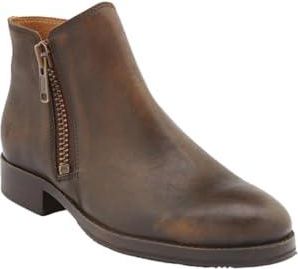 Frye Frye Madison Moto Shootie Bottines et Bottines pour femme en cuir véritable Design élégant Coupe confortable Semelle durable Marron foncé Taille 9