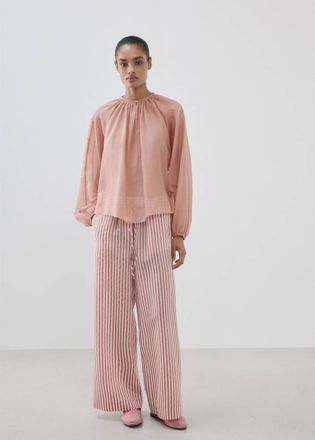 Mango Chemise pyjama fluide rose - Femme - S - MANGO