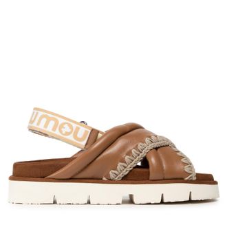Mou Sandalen Mou New Bio 03 Criss-Cross Upper SW461004C Braun