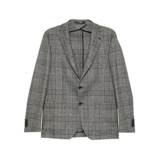 Tagliatore Prince of Wales Check Blazer - - Jackets - Herren - Schwarzk - M