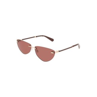 Calvin Klein CA-38318 Metal Frame Pink Lens Sunglasses - Pink