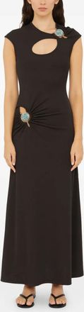 CHRISTOPHER ESBER robe longue à ornements - Noir
