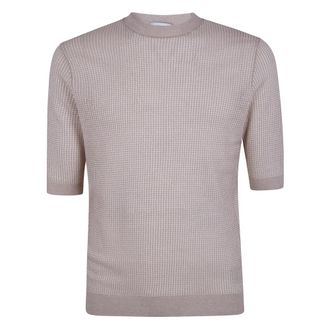 Ballantyne Round-Neck Strickwaren - - Knitwear - Herren - Beige - XL