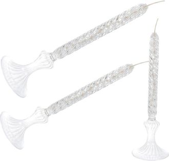 Lurrose 3 St&uuml;ck Glas Petroleumlampen Klare Vintage &Ouml;llampen aus Glas Dekorative Tisch&ouml;llampen f&uuml;r Hochzeiten und Heimdekoration