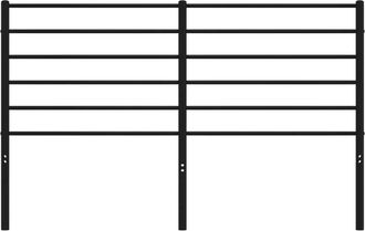 Generic Kopfteil aus Metall, Horizontale Stange mit Beindesign, Einfache Montage f&uuml;r Twin-, Full-, Queen- und King-Size-Betten (140 cm)