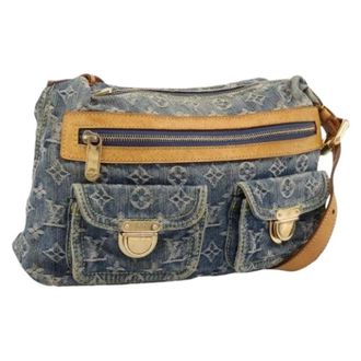 Louis Vuitton Pre-owned Monogram Denim Schultertasche - - Pre-owned - Damen - Blau - ONE SIZE