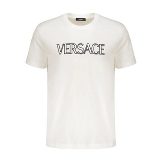 Versace Baumwoll-T-Shirt - - Tops - Herren - Wei&szlig; - 2XL