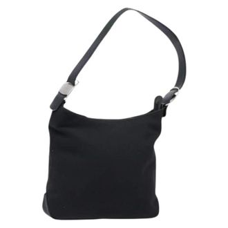 Ferragamo Pre-owned Canvas schultertasche - - Pre-owned - Damen - Schwarzk - ONE SIZE
