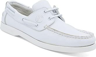 Seajure Chaussures Bateau pour Femme Shoal en Cuir Blanc (Numeric_36)