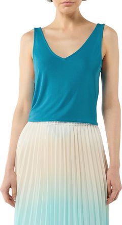 Comma V-Neck-Shirt aus Jersey mit gekreuzten Tr&auml;gern