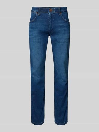 Wrangler Straight Fit Jeans im 5-Pocket-Design Modell Greensboro