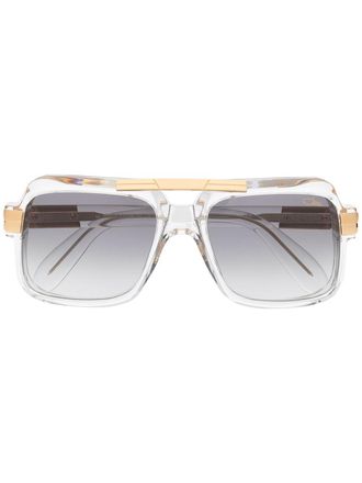 Cazal lunettes de soleil &agrave; monture rectangulaire - Tons neutres