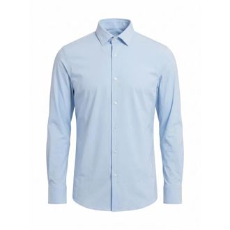 HUGO BOSS Chemise P-Hank Coupe Ajust&eacute;e - Homme - Chemises - Bleu - Taille: L
