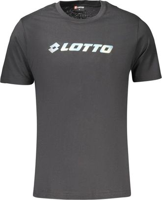 Lotto Homme, Tops, Noir, Taille: S T-shirt en coton &agrave; manches courtes