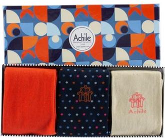 Achile Coffret de 3 mi-chaussettes Panda, Logo & rayures Coton majoritaire - couleur - Assorti - Pointure - 39-46