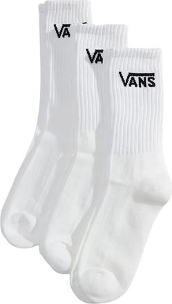 Vans Homme, Sous-v&ecirc;tements, Blanc, Taille: M Classic Crew Socks