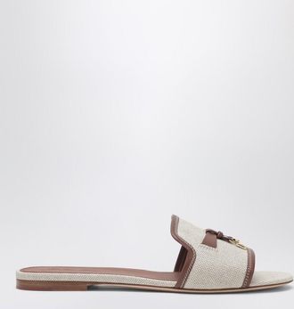 Loro Piana Summer Charms sandals in cotton and linen