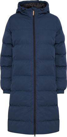 North Bend NBElla Damen Steppmantel Winterjacke Outdoorjacke atmungsaktiv wasserdicht Winddicht mit Kapuze Rei&szlig;verschlusstaschen TPU-Membran, Gr&ouml;&szlig;e:40, Farbe:Nav