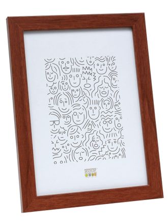 Deknudt Frames S44CH3-20.0X30.0 Bilderrahmen, Holz/MDF, Schlichter Stil, schmal, 33,5 x 23,5 x 1,33 cm, Hellbraun