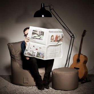 Sitting Point home24 Swing Cuba 95 x 90 x 65cm Braun