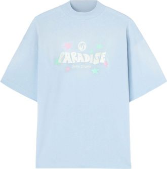 Palm Angels t-shirt Paradise Palm - Bleu
