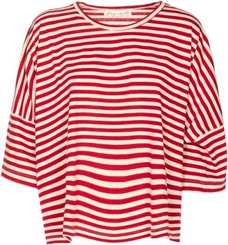 PDR Phisique Du Role Femme, Tops, Multicolore, Taille: 36 FR Over T-Shirt Manches Courtes