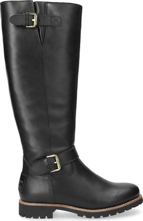 Panama Jack Damen Klassische Stiefel Amberes Igloo Trav, Frauen Stiefel,Lammfell,Reißverschluss,Lady,Ladies,Boots,Winterschuhe,Schwarz,37 EU / 4 UK