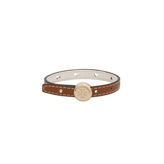 Tory Burch Bracelet Icon en Cuir - Femme - Accessoires - Brun - Taille: ONE Size