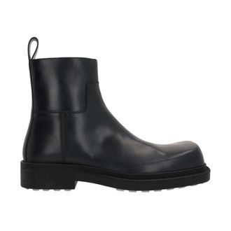 Bottega Veneta Stilvolle Lederstiefeletten mit Gummisohle - - Shoes - Herren - Schwarzk - 40 EU