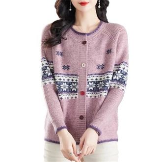 Generic Pull tricoté rayé à manches longues et col rond pour femme, Pnnrk, XXL