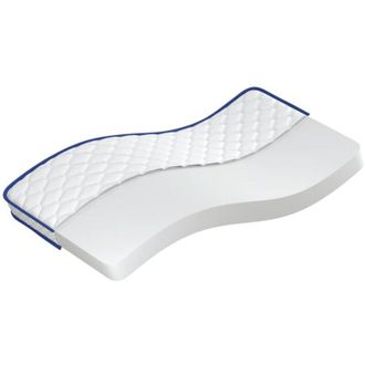 vidaXL Vidaxl - Matelas en mousse à mémoire de forme blanc 90x190x17 cm doux