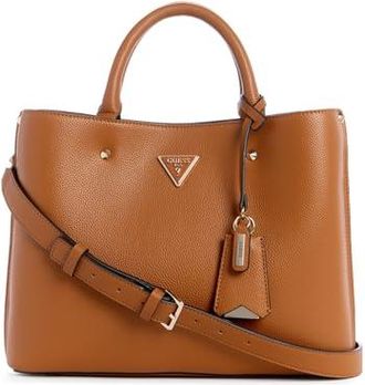 Guess Meridian Girlfriend Satchel Cognac