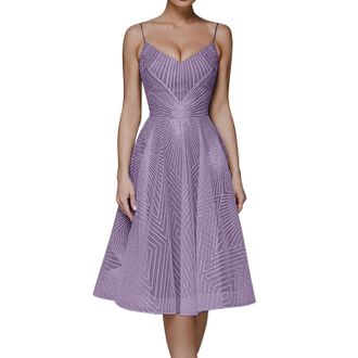 Generic Abendkleider Lang Knielang Ballkleider Damen Elegant Cocktailkleid Damen Partykleid Damen Sexy Hosentr&auml;ger Schulterfreies Kleid, V-Ausschnitt Brautjun