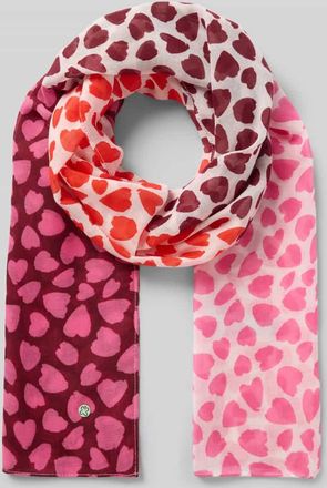 Codello Schal in semitransparentem Design mit Logo-Applikation