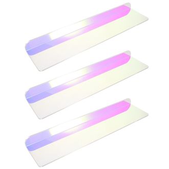 Artibetter VANZACK 3 St&uuml;ck Acryl Wandregale Wandmontiertes Schwebendes Aufbewahrungsregal 40 X 9 X 3cm Bruchfestes Transparentes Regal f&uuml;r Bad K&uuml;che Wohnzimmer u