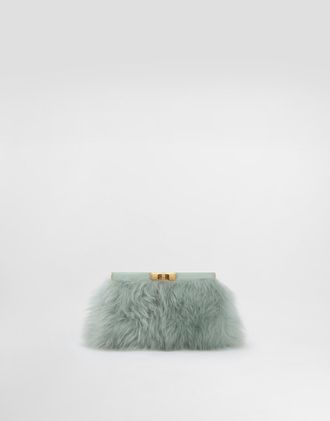 Dolce & Gabbana Marlene Shoulder Bag In Shearling And Calfskin - Frau Collection Mehrfarbig Onesize