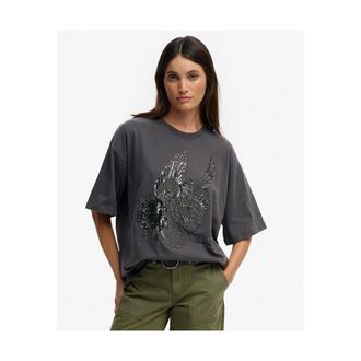 Superdry T-shirt oversize orn&eacute; de tatouages