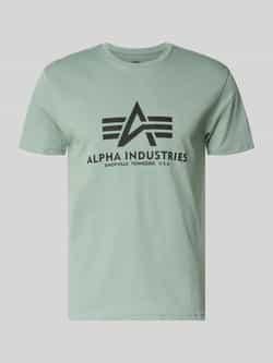 Alpha Industries T-Shirt mit Logo und Rundhalsausschnitt