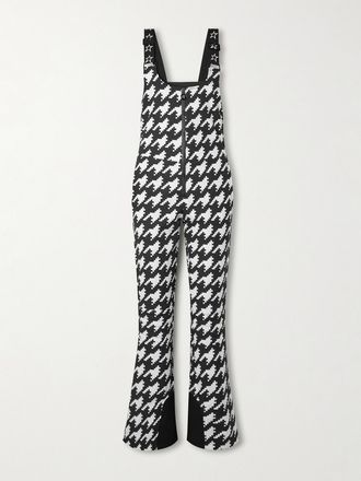 Perfect Moment Salopette De Ski En Tissu Technique Pied-de-coq Jg - Noir