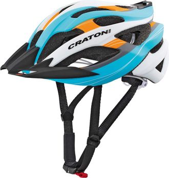 Cratoni C-Tracer blau-orange-Silber M/L 56-59 cm Fahrradhelm Mountainbikehelm