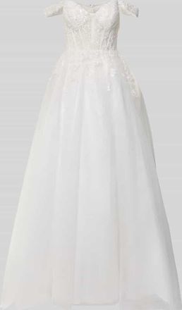 Luxuar Fashion Brautkleid aus T&uuml;ll mit Stitchings