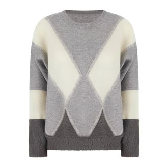KANGRA Pull col rond - Femme - Pulls - Gris - Taille: 38 FR