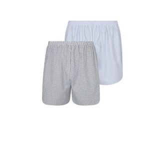 Eminence Lot de 2 cale&ccedil;ons chaine et trame en coton