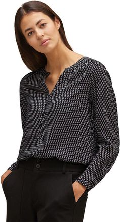 Street One Damen A344350 Viskose Bluse, Black, 34