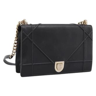 Dior Pre-owned Cuir sacs-dior - Femme - Pre-owned - Noir - Taille: ONE Size