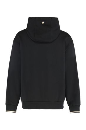 HUGO BOSS Mens Hooded Sweatshirt Terry Cotton Black Jumpers Sweater