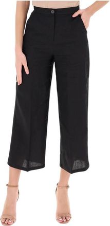 Emme Di Marella Emme DI Marella, Femme, Pantalons, Noir, Taille: 40 FR Clava Cropped Pantalons