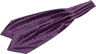 Allegra K Cravate cravate à pois cravate Ascot pour homme cadeau écharpe cravate auto-cravate Violet Taille unique