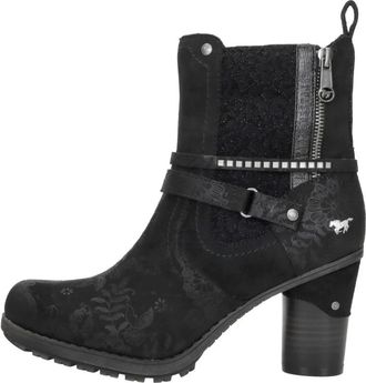 Mustang Femme, Chaussures, Noir, Taille: 39 EU Enkellaarsjes Hak